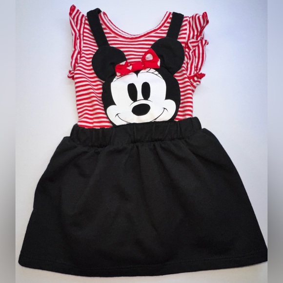 Disney | Dresses | Disney Baby Minnie Mouse 69m Graphic Jumpers Dress ...
